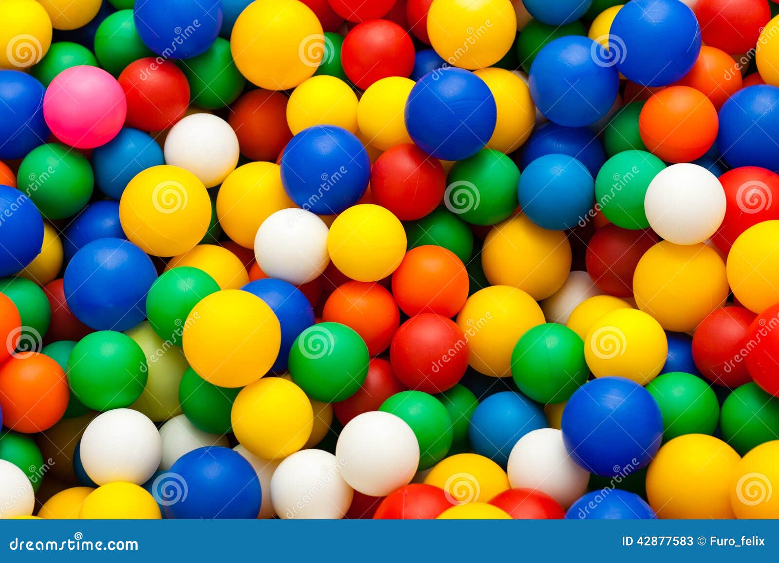 Color balls stock image. Image of plastic, toys, playground - 42877583