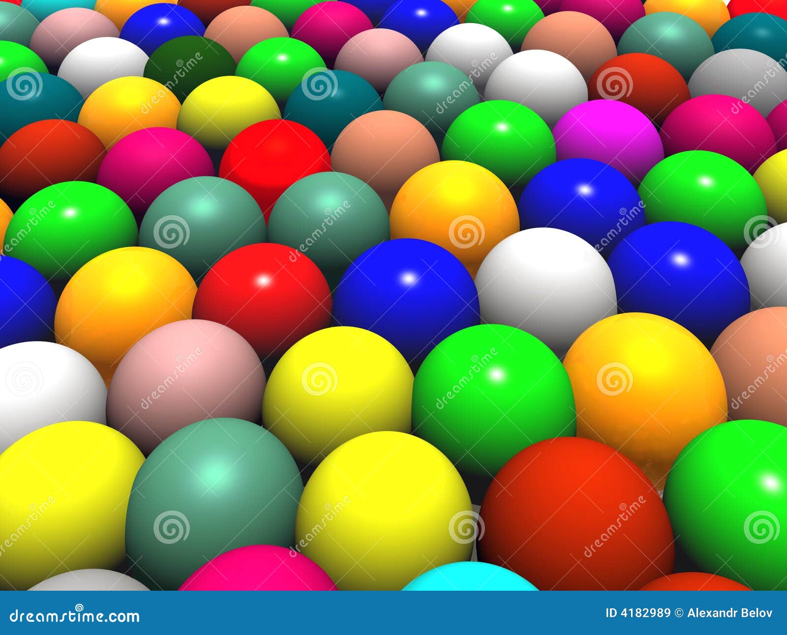 Color balls or easter eggs stock illustration. Illustration of ball ...