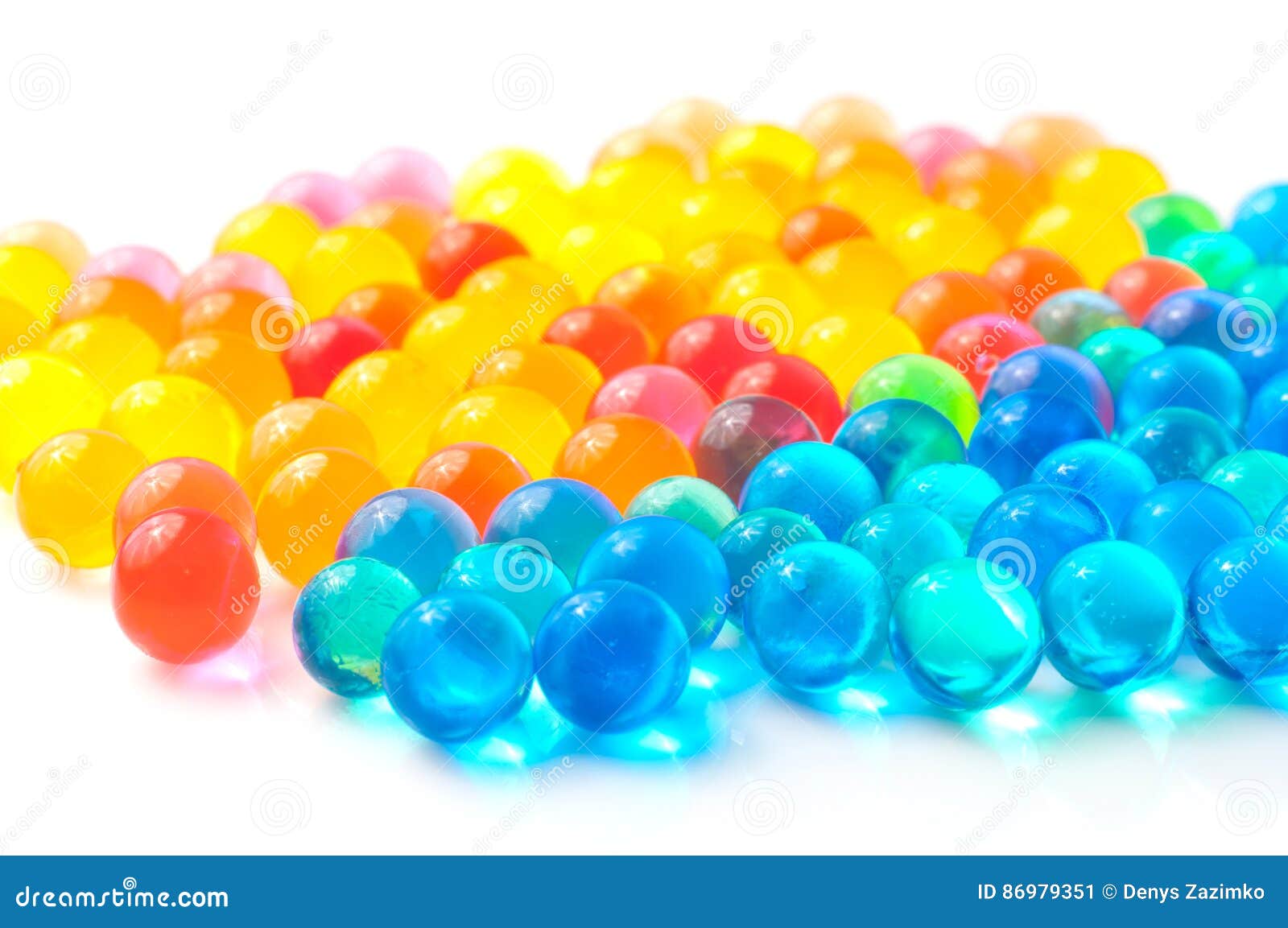 Color balls of polymer gel stock image. Image of sphere - 86979351