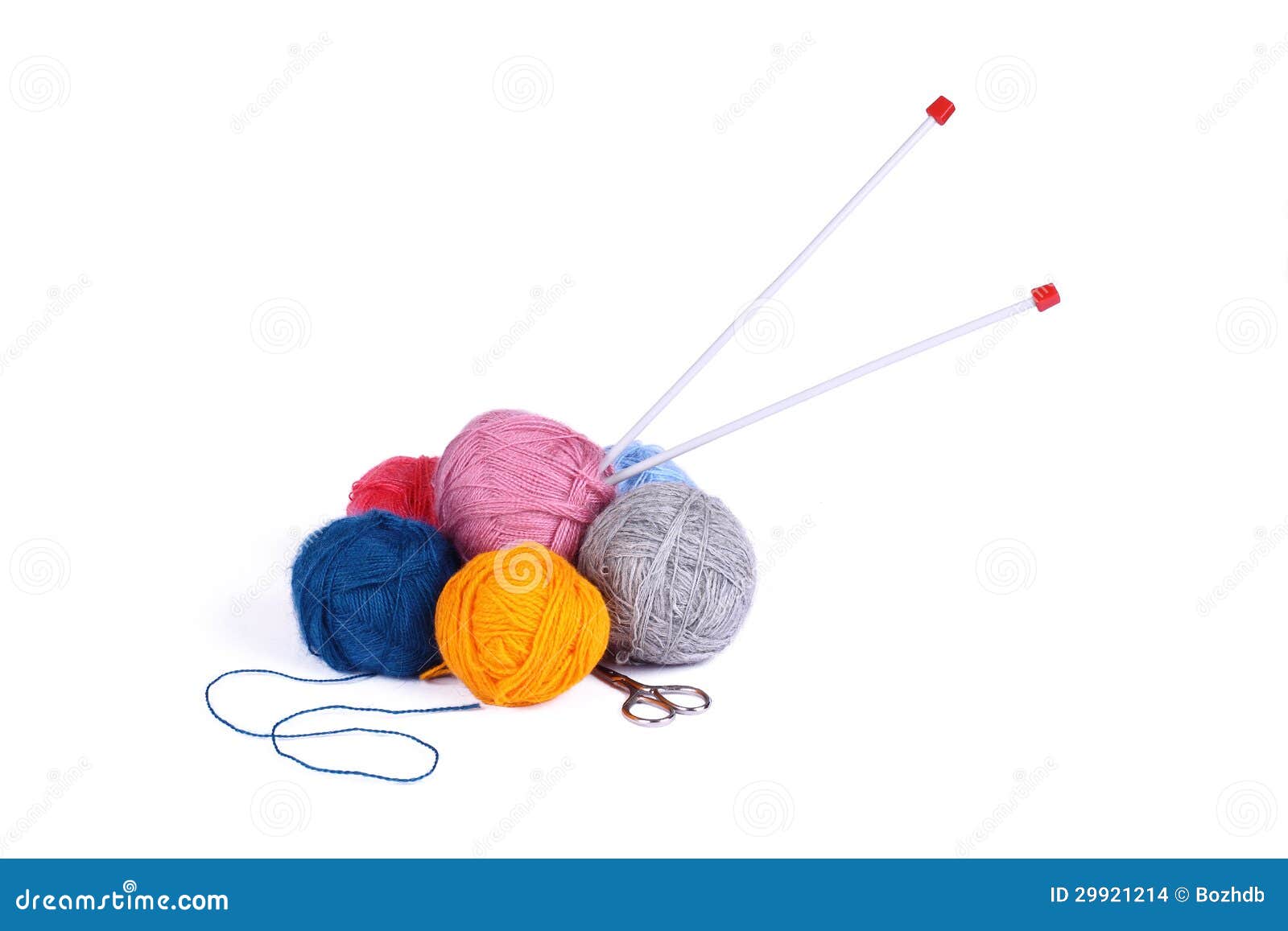 Color balls of thread stock photo. Image of colorful - 29921214