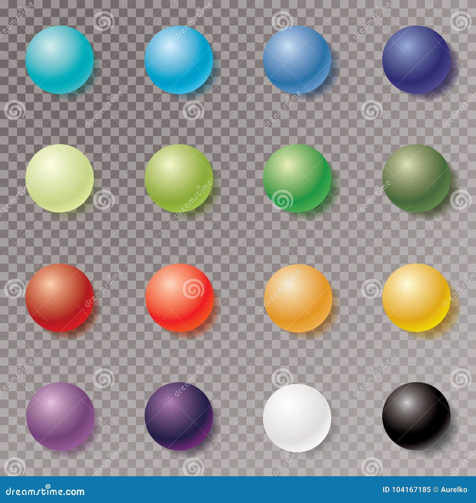 Color balls stock vector. Illustration of element, digital - 104167185