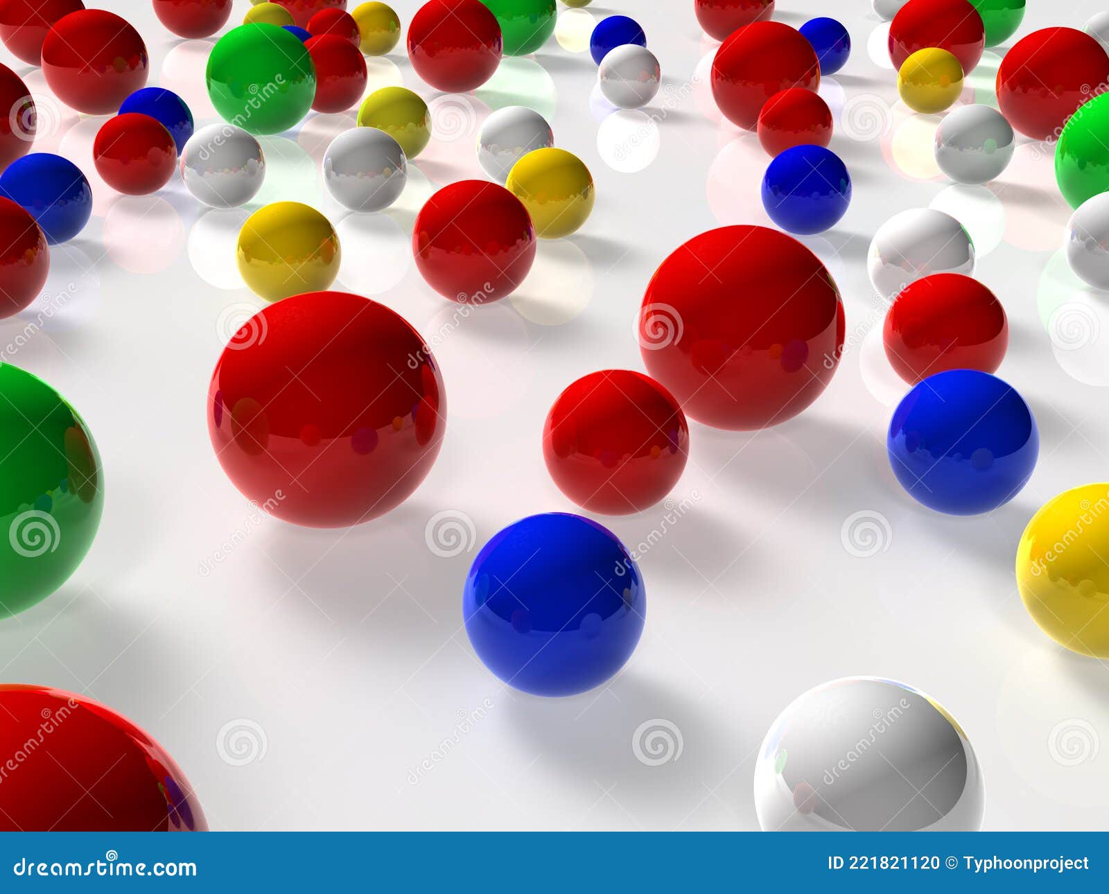 Color Balls of Various Sizes. it Represents Diversity Stock ...