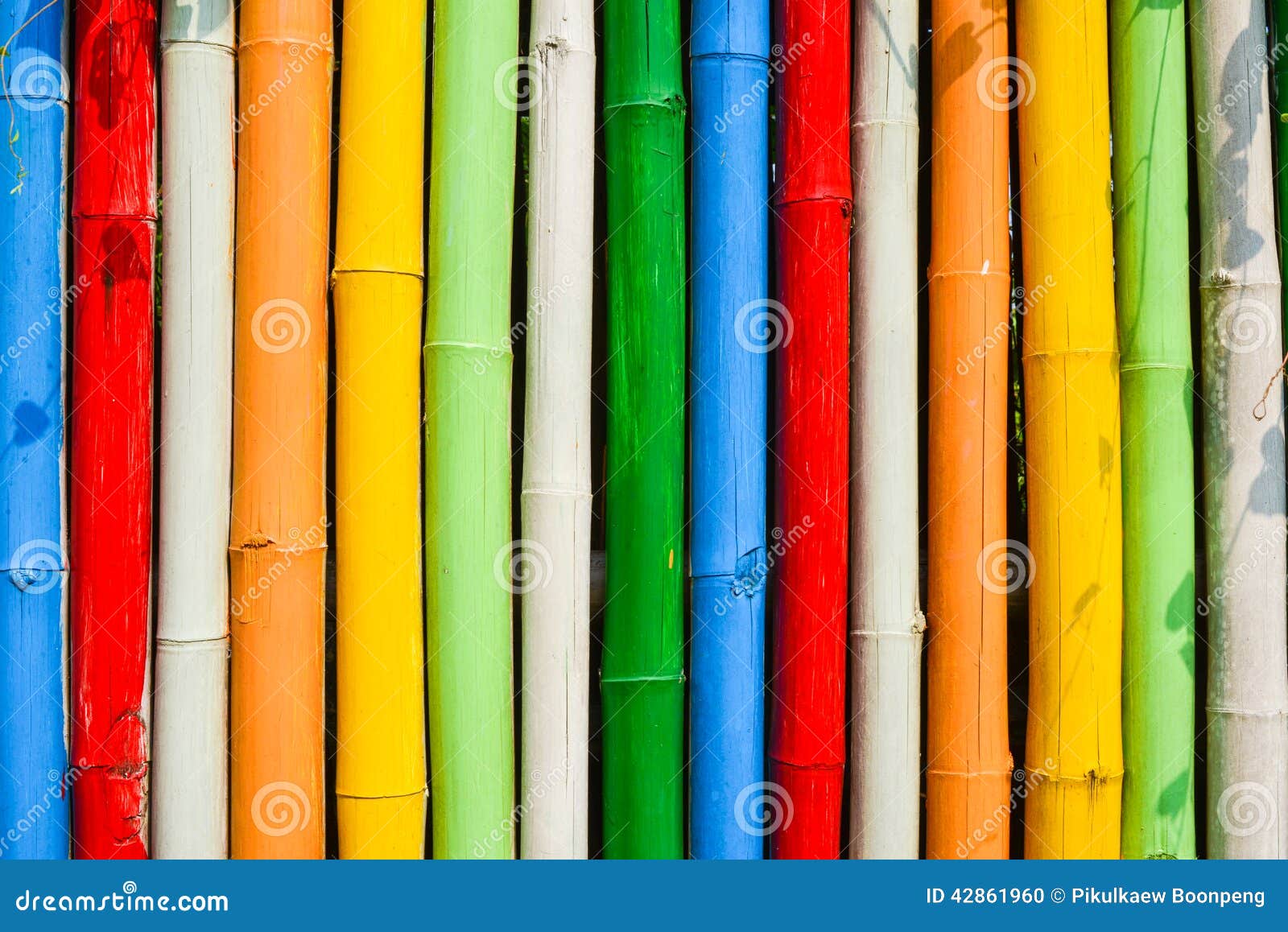 Color Bamboo Stock Photo - Image: 42861960