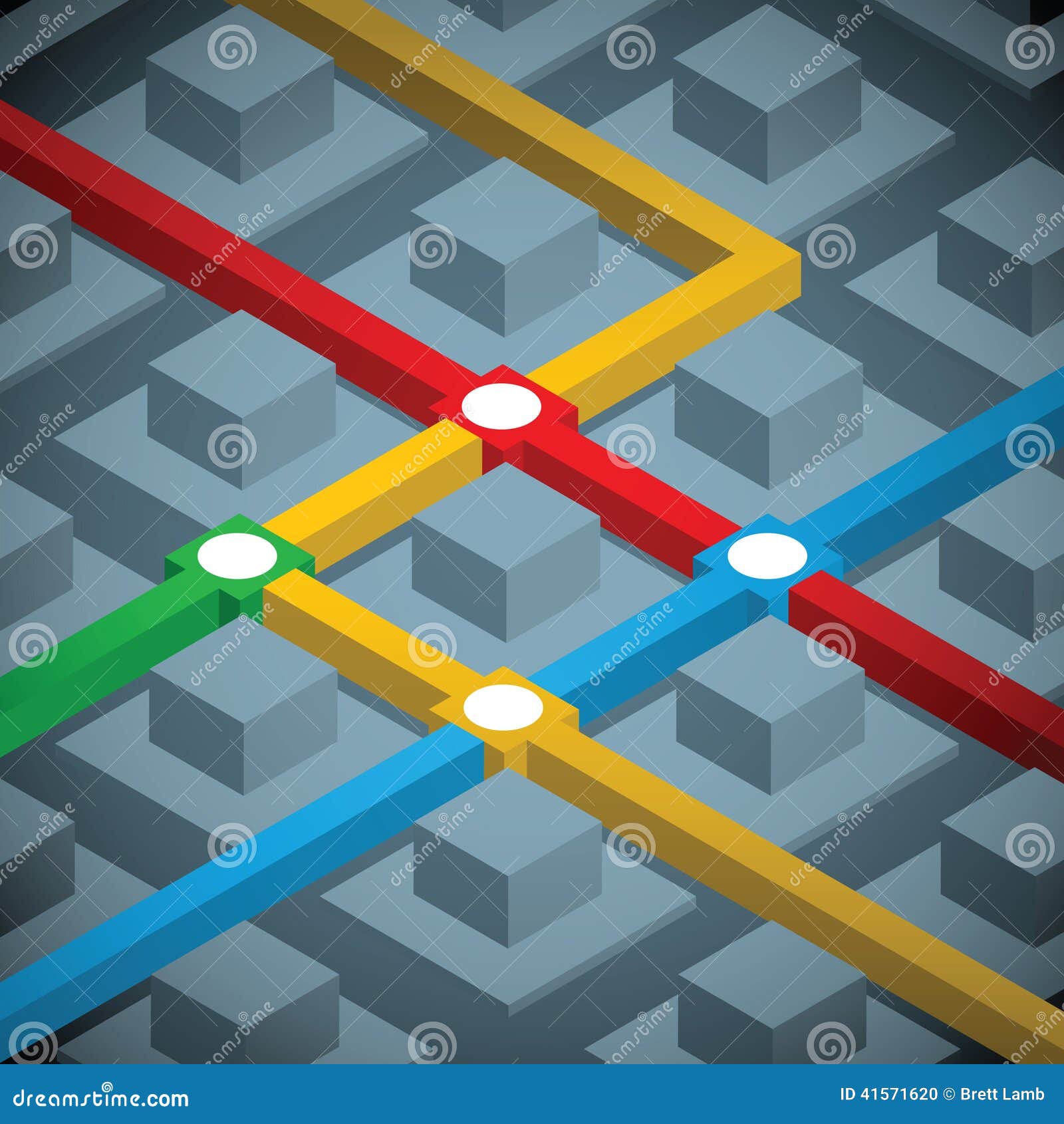 Color Bar Intersection stock illustration. Illustration of direction ...