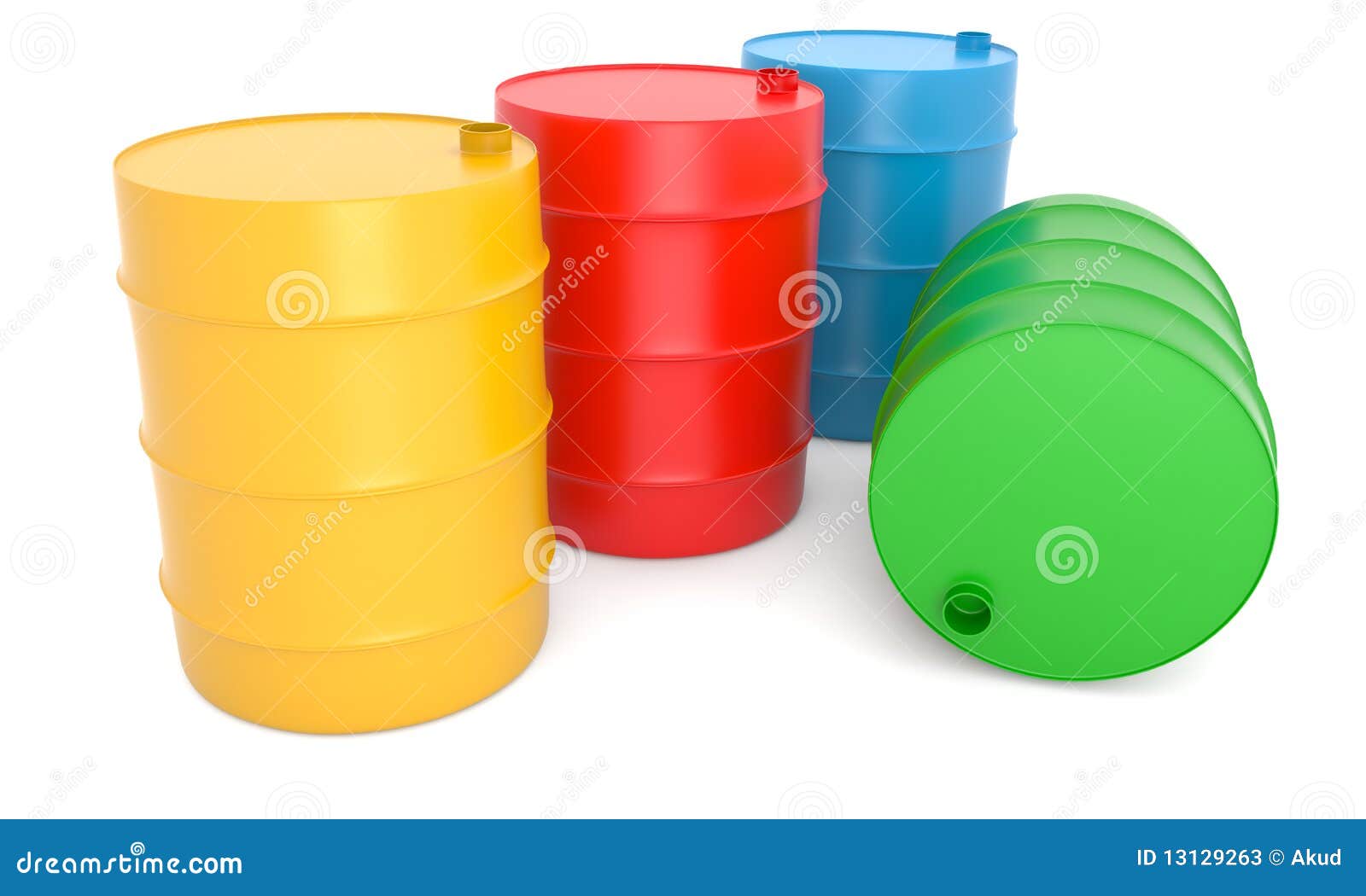 Color barrels stock illustration. Illustration of chemical - 13129263