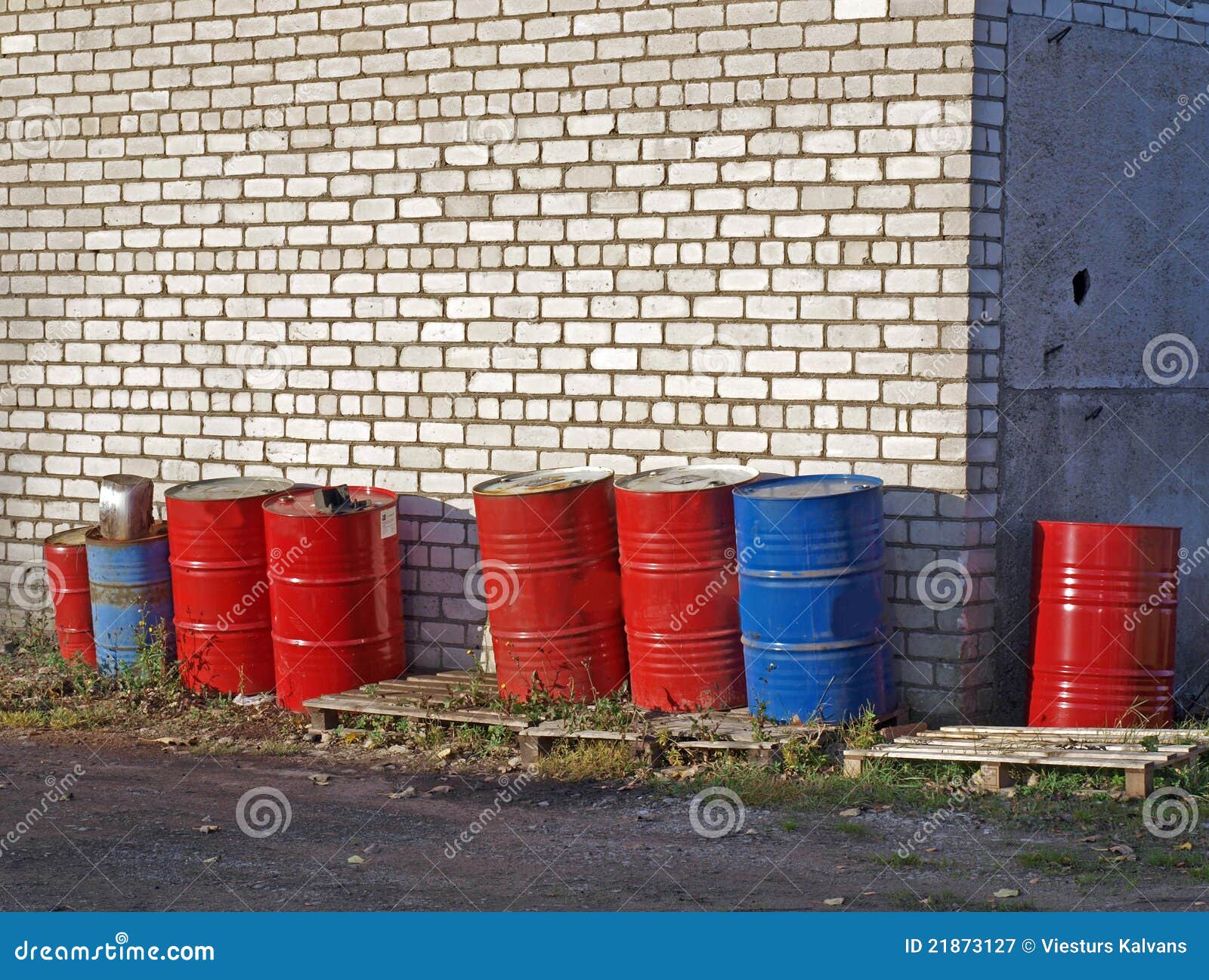 Color barrels stock image. Image of outdoor, fuel, barrel - 21873127