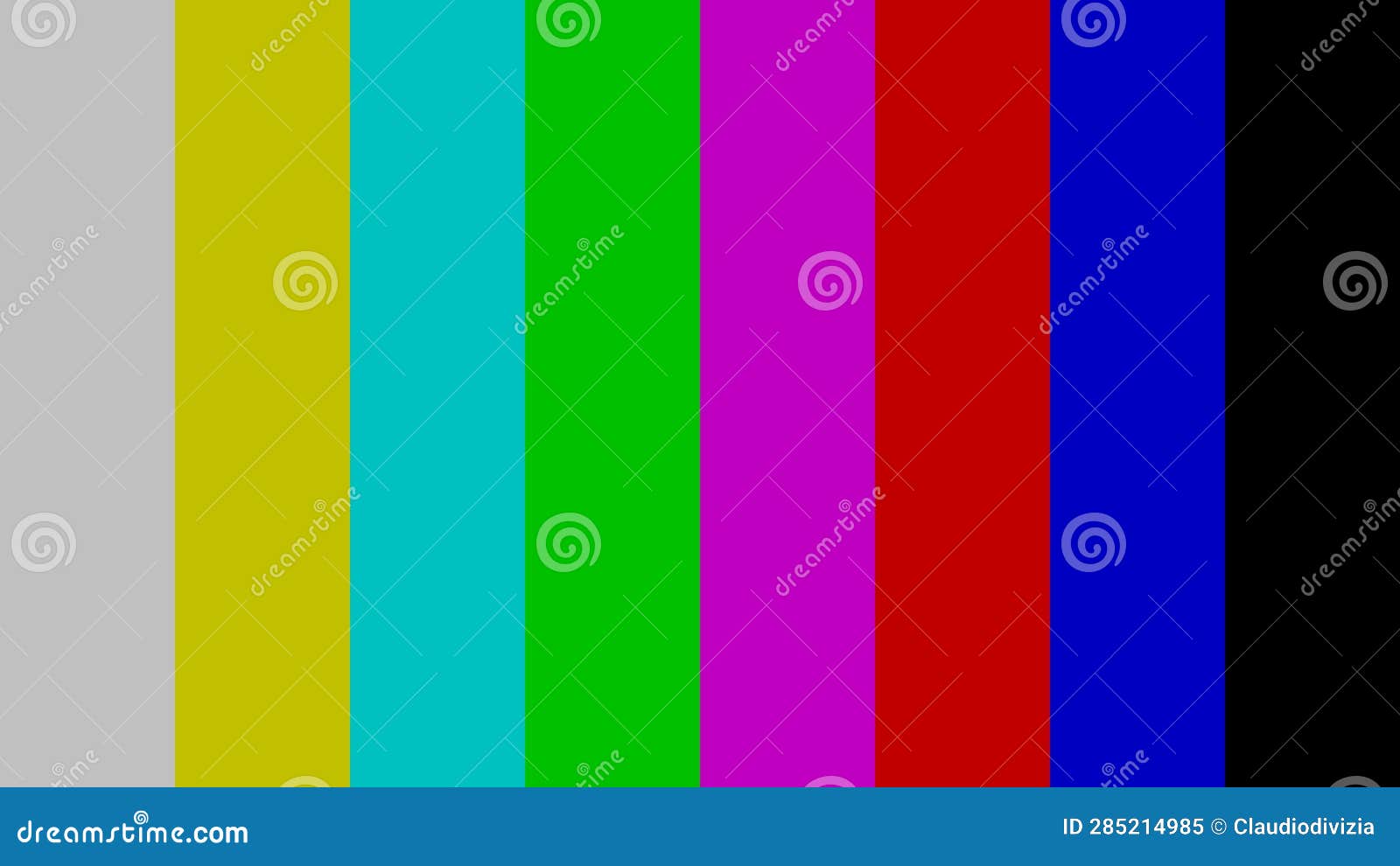 Color Bars Television Test Pattern Stock Illustration - Illustration of ...