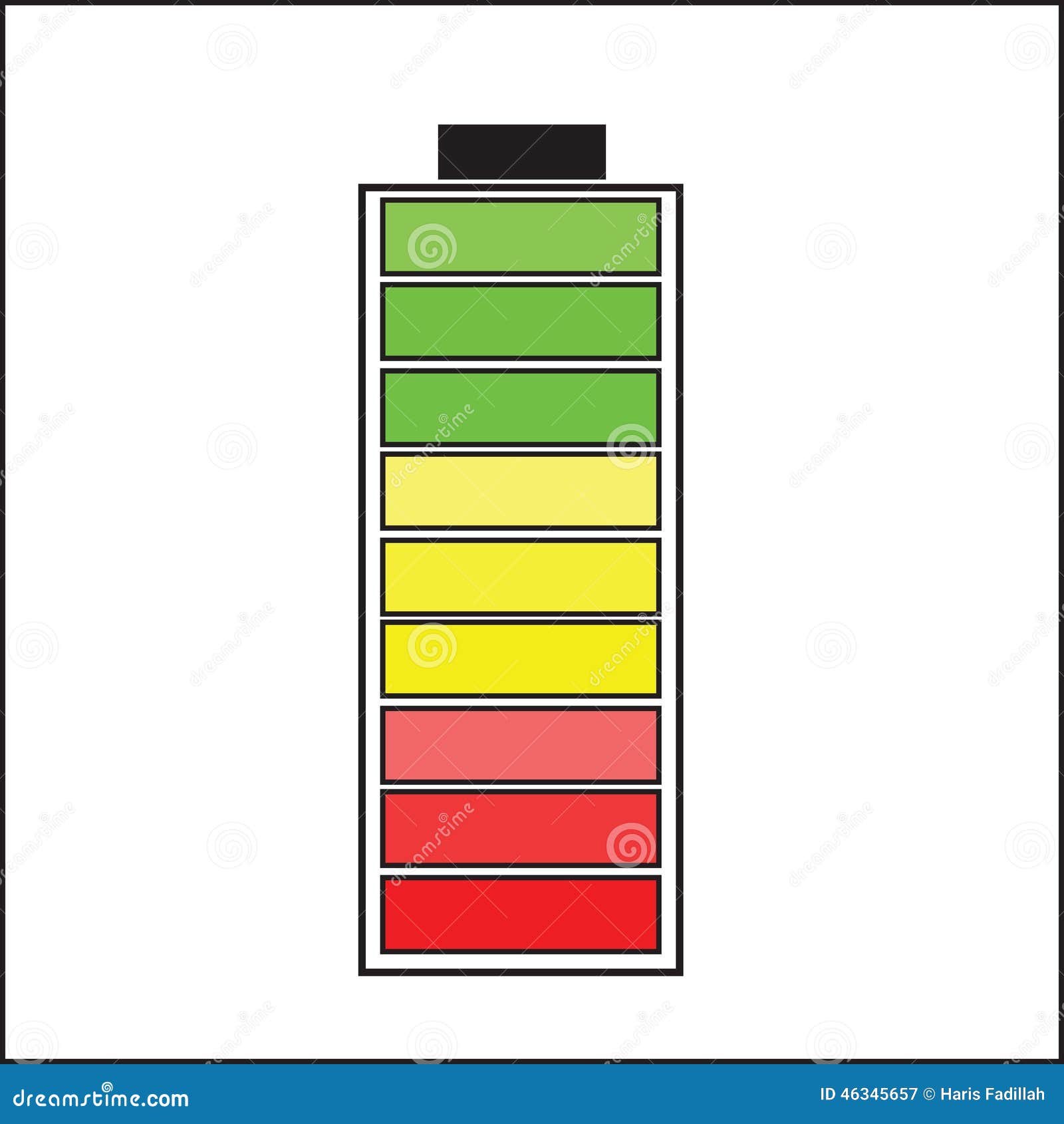 Color battery stock vector. Illustration of plus, charge - 46345657