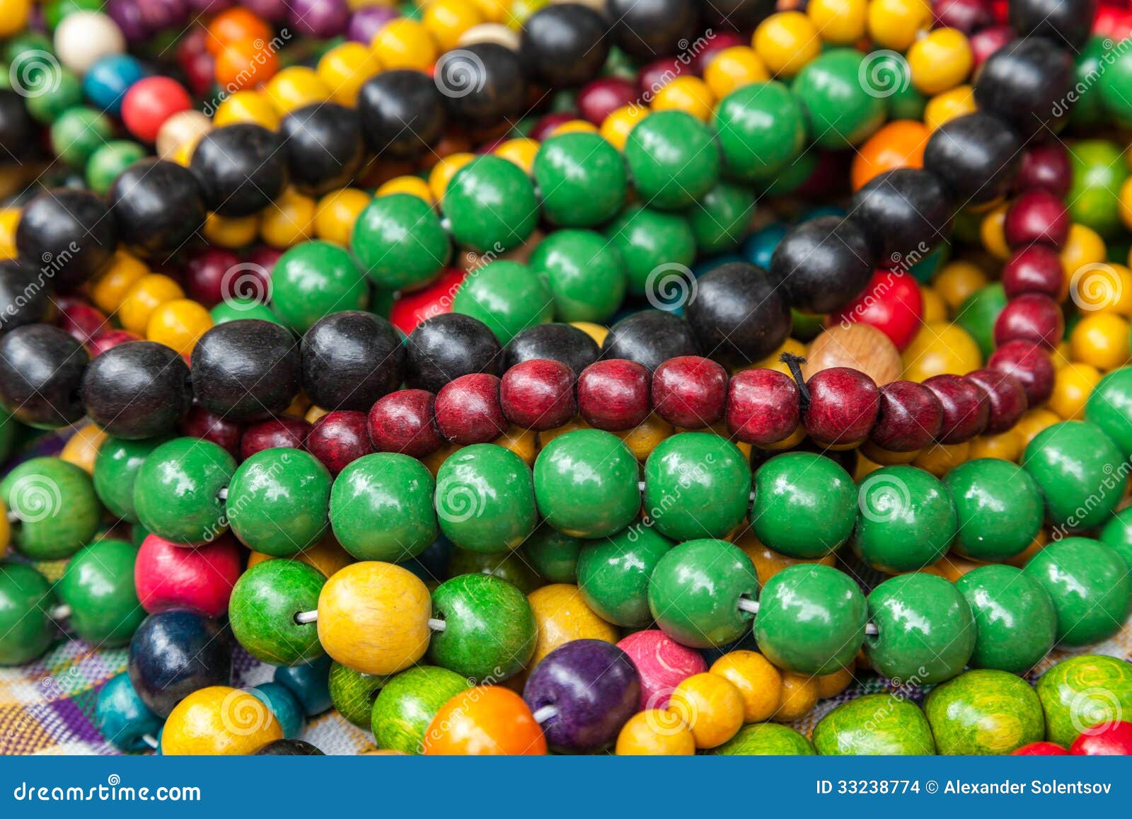 Color beads stock photo. Image of necklace, merchandise - 33238774