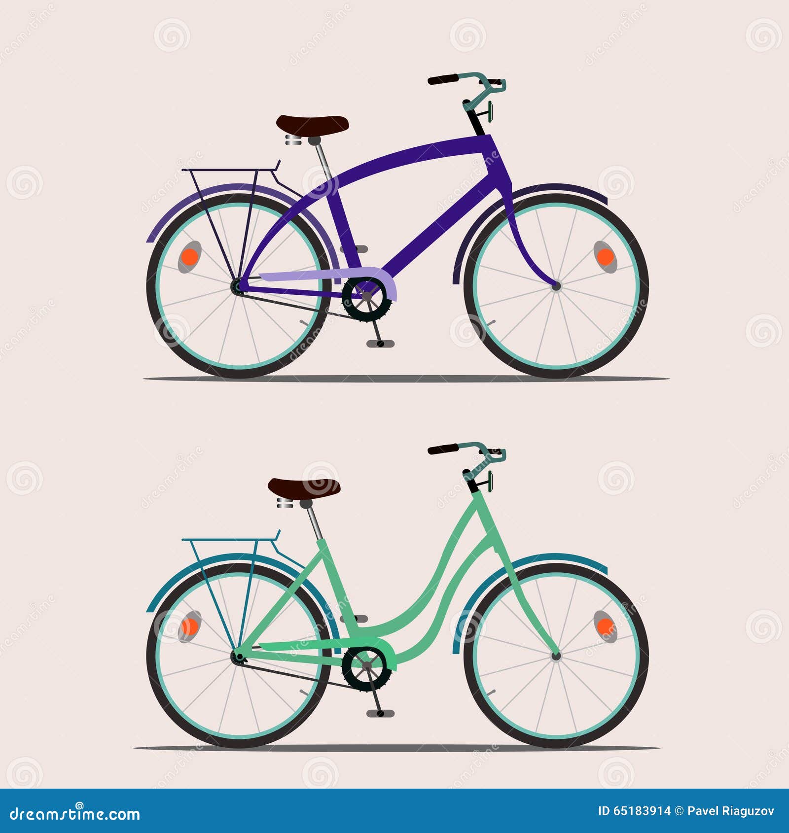 Color bikes 2 stock illustration. Illustration of companion - 65183914
