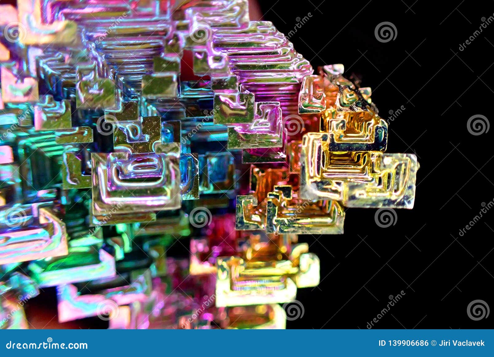 Color bismuth texture stock photo. Image of gemstone - 139906686
