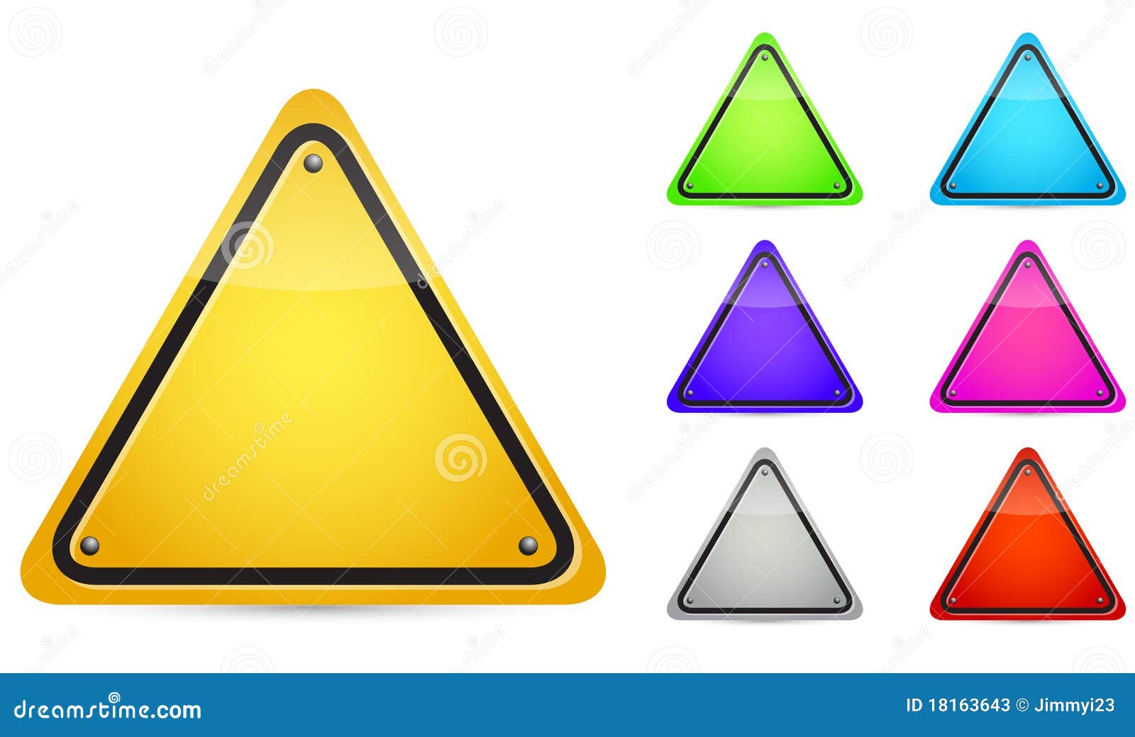 Color blank sign stock vector. Illustration of stop, transportation ...