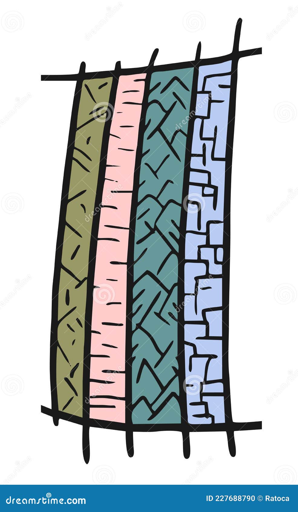 Color Blind Test Poster Cartoon Vector | CartoonDealer.com #263979571