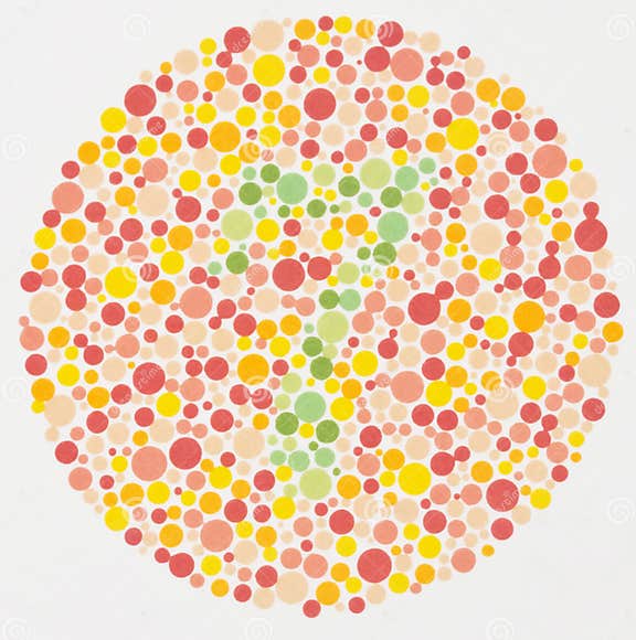 Color blind test - 7 stock image. Image of colourful - 24377573