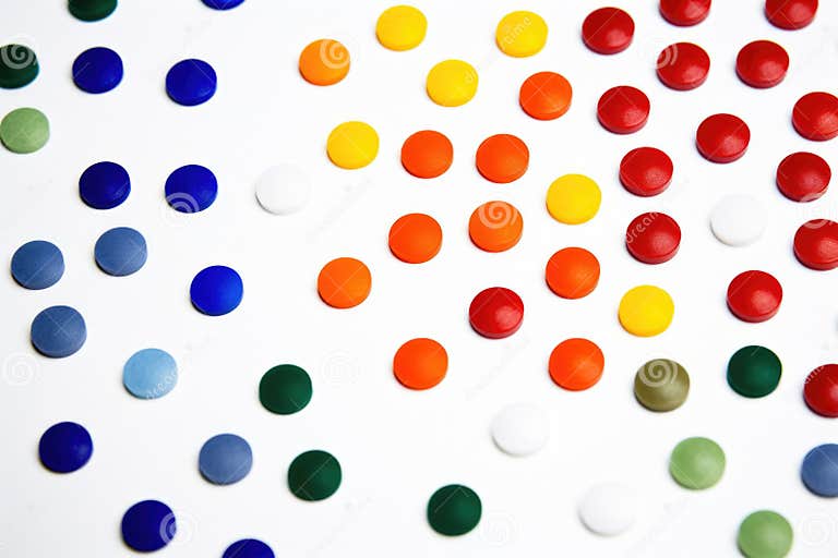 Color Blindness Test with Circles and Dots Stock Image - Image of ...