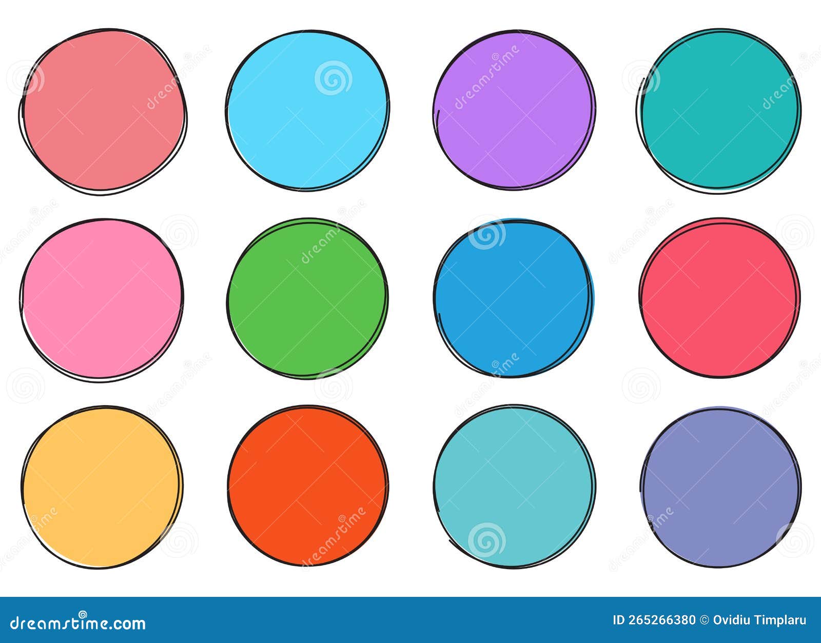 Color Blob Banner Vector Illustration Isolated on White Stock ...