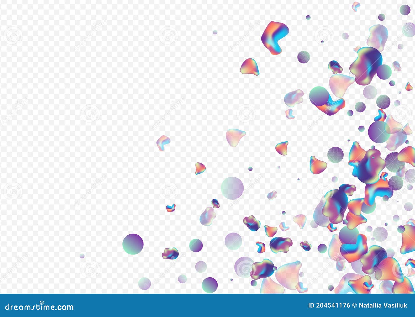 Color Blob Shape Vector Transparent Background. Stock Vector ...