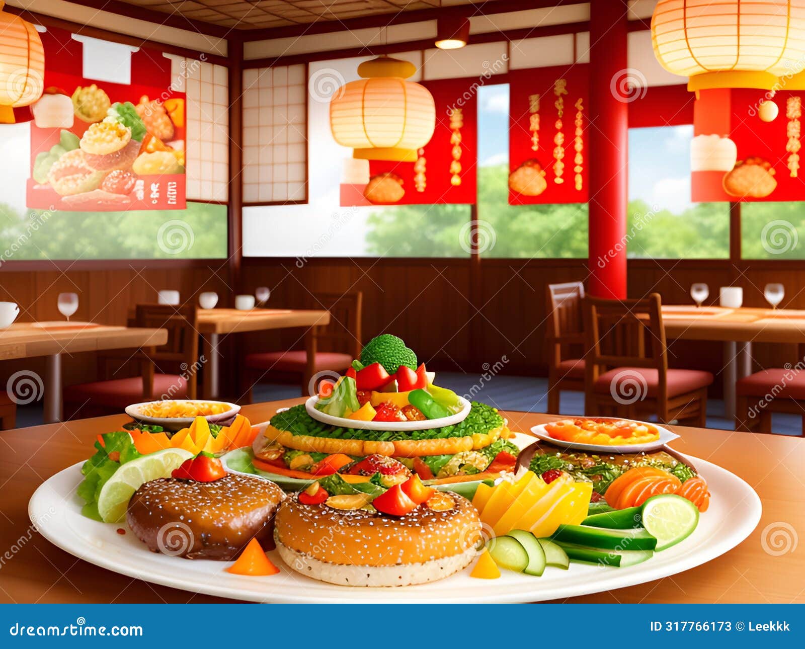 Color Block Background Cartoon Illustration Dreamy Background Design ...