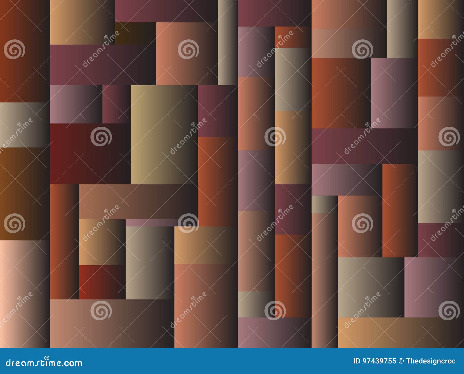 Color Block Design Pattern Earth Tones Gradient Stock Vector ...