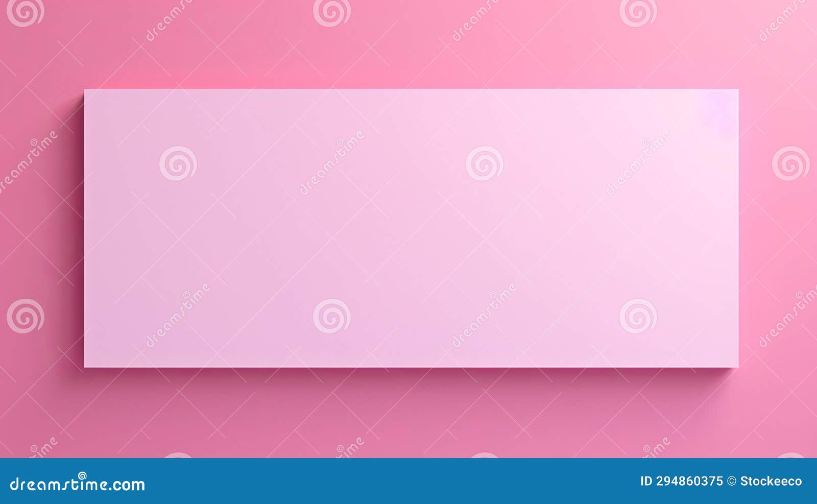 Color-blocked Acrylic Sign Mockup on Pink Background Stock Illustration ...