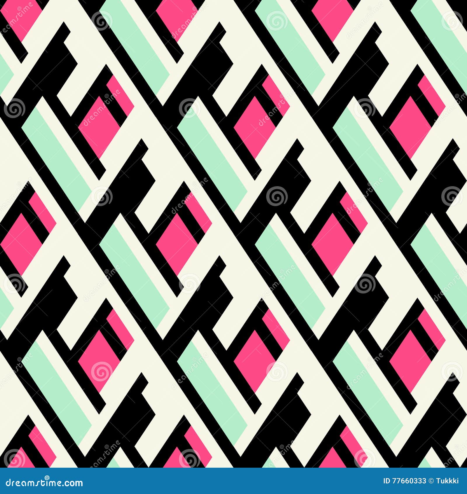 Color blocked bold pattern stock vector. Illustration of geometric ...