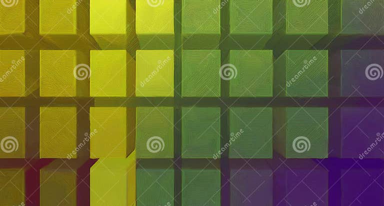 Color Blocks with Textures and Patterns. Stock Illustration ...