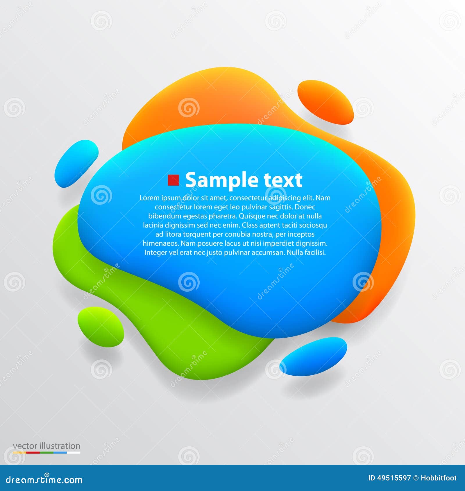 Color blot banner. Vector stock vector. Illustration of element - 49515597