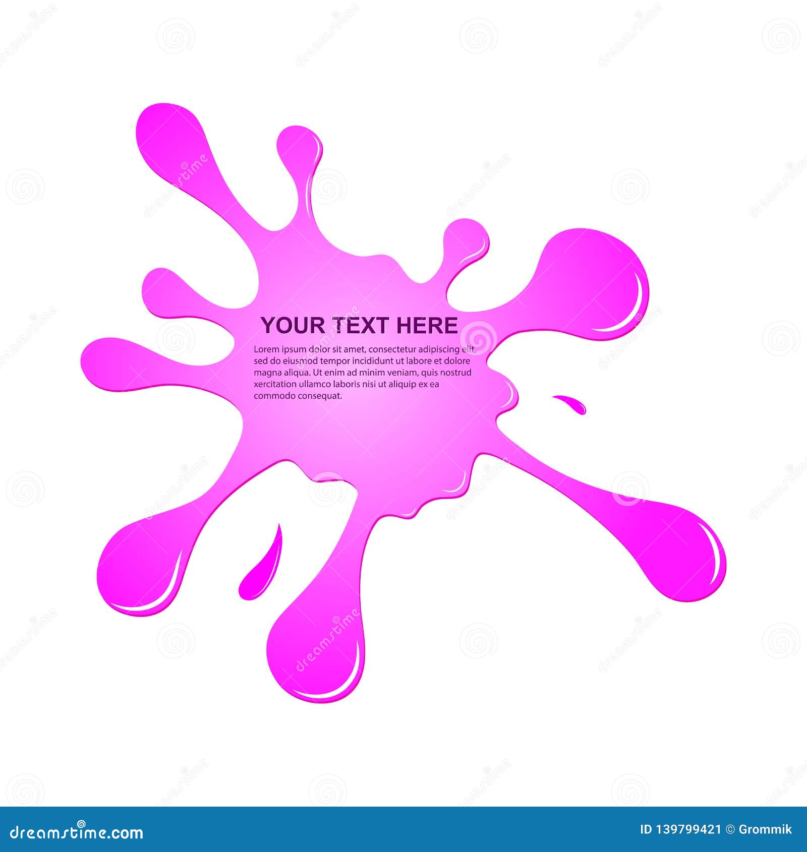 Color Blot for Design and Decoration Stock Vector - Illustration of ...