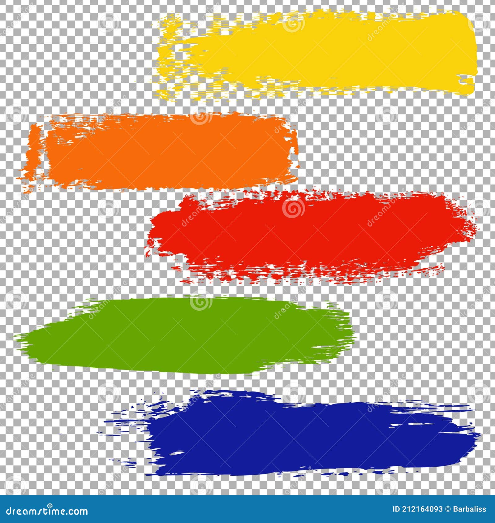 Color Blots Set stock vector. Illustration of paint - 212164093