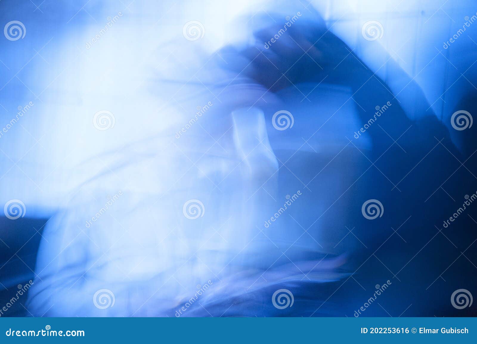 The Color Blue, Associated with Cold and Sadness Stock Photo - Image of ...