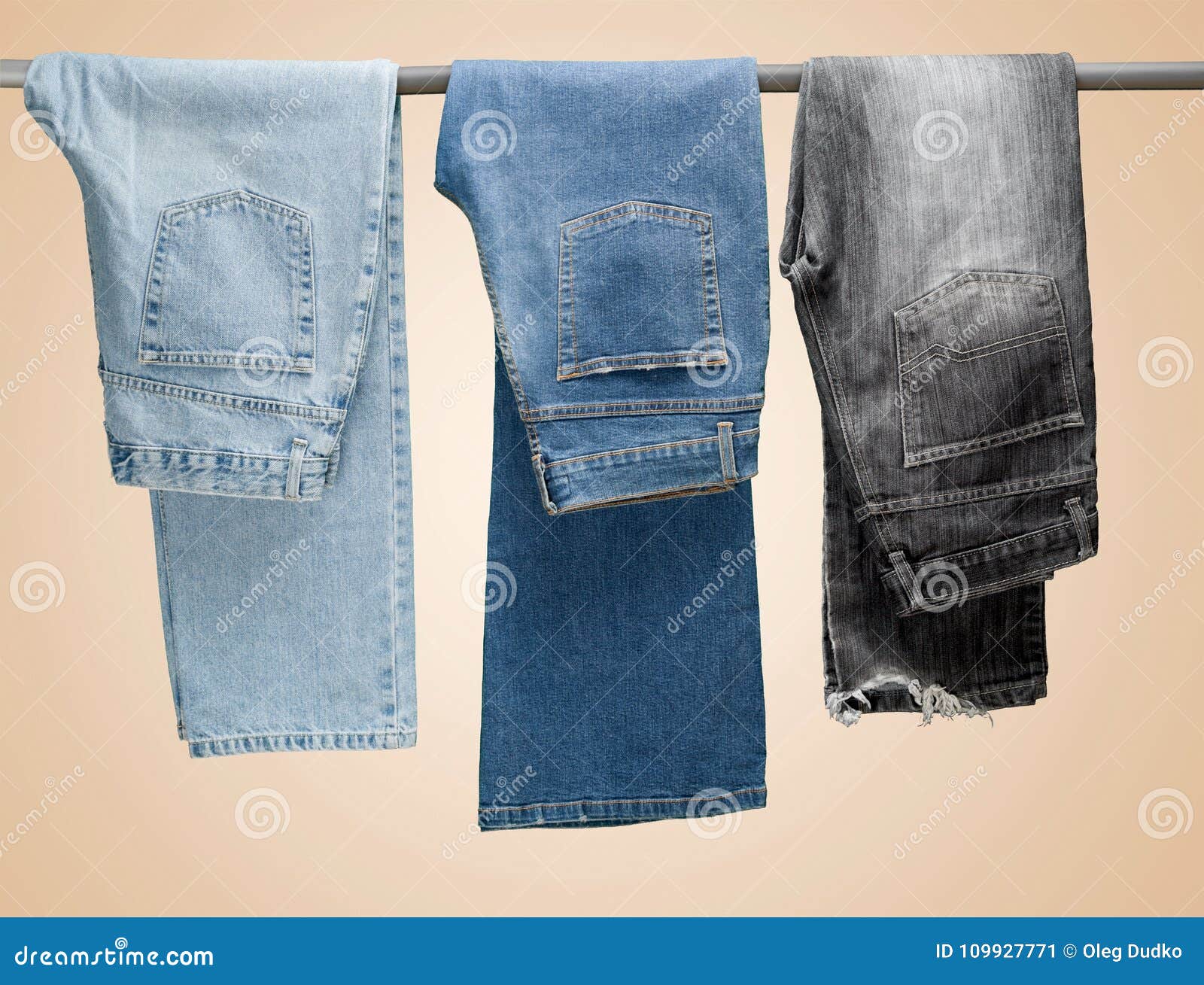 Stack of Denim Jeans on Background Stock Image - Image of blue, fabric ...