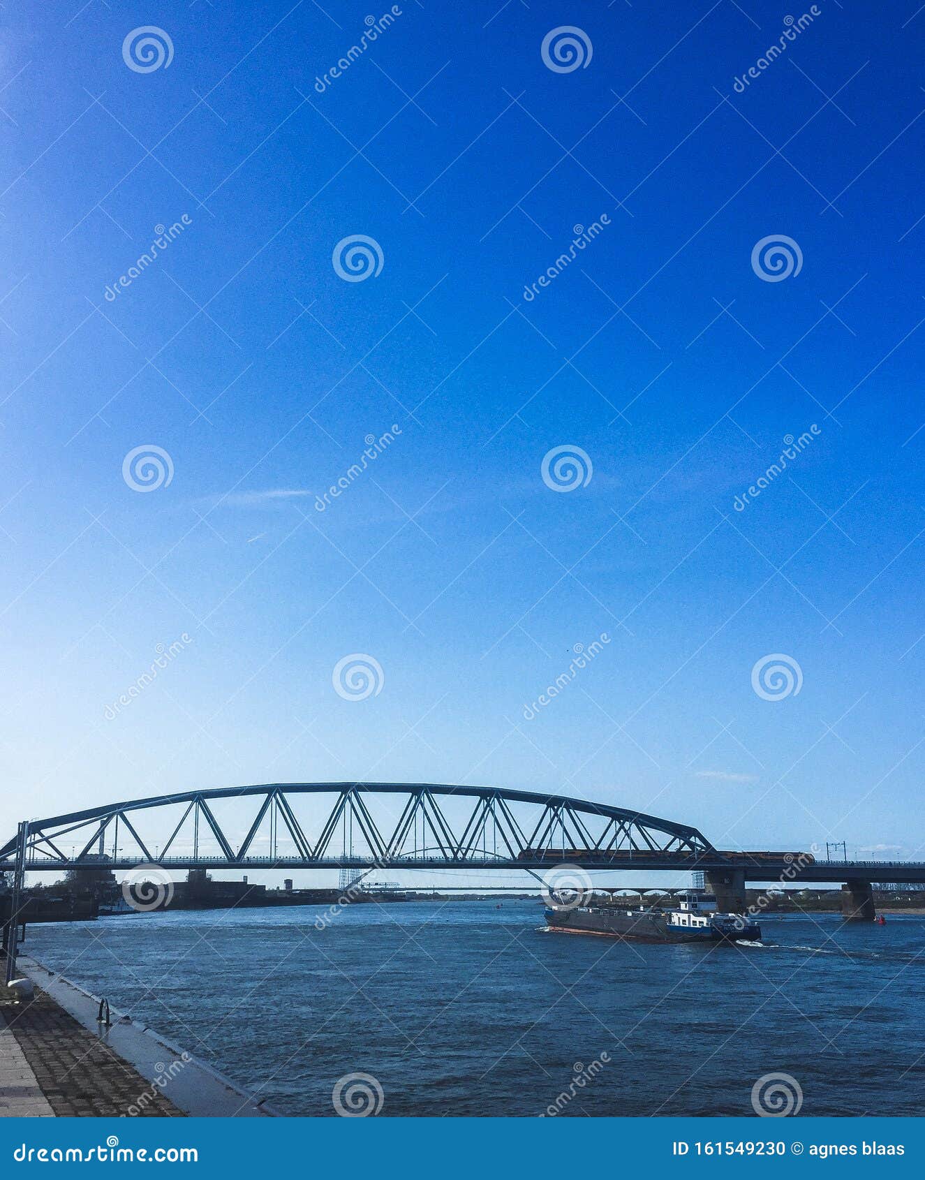 Color Blue Sky Bridge Bluewater Stock Photo - Image of blue, color ...
