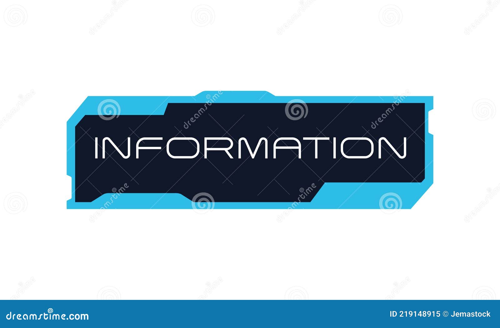 Streaming Information Template Stock Vector - Illustration of blue ...