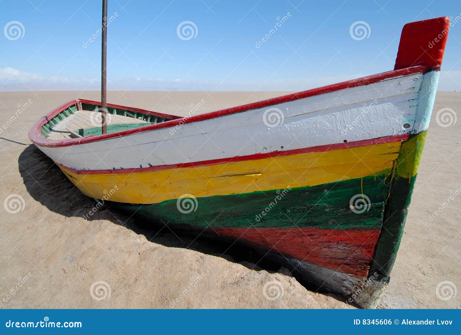 Color boat stock photo. Image of salt, yellow, boat, desert - 8345606