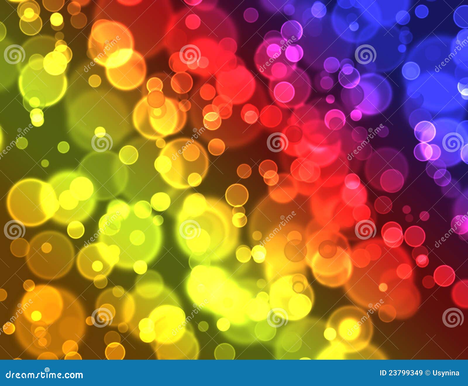 Color Bokeh Abstract Background Stock Illustration - Illustration of ...