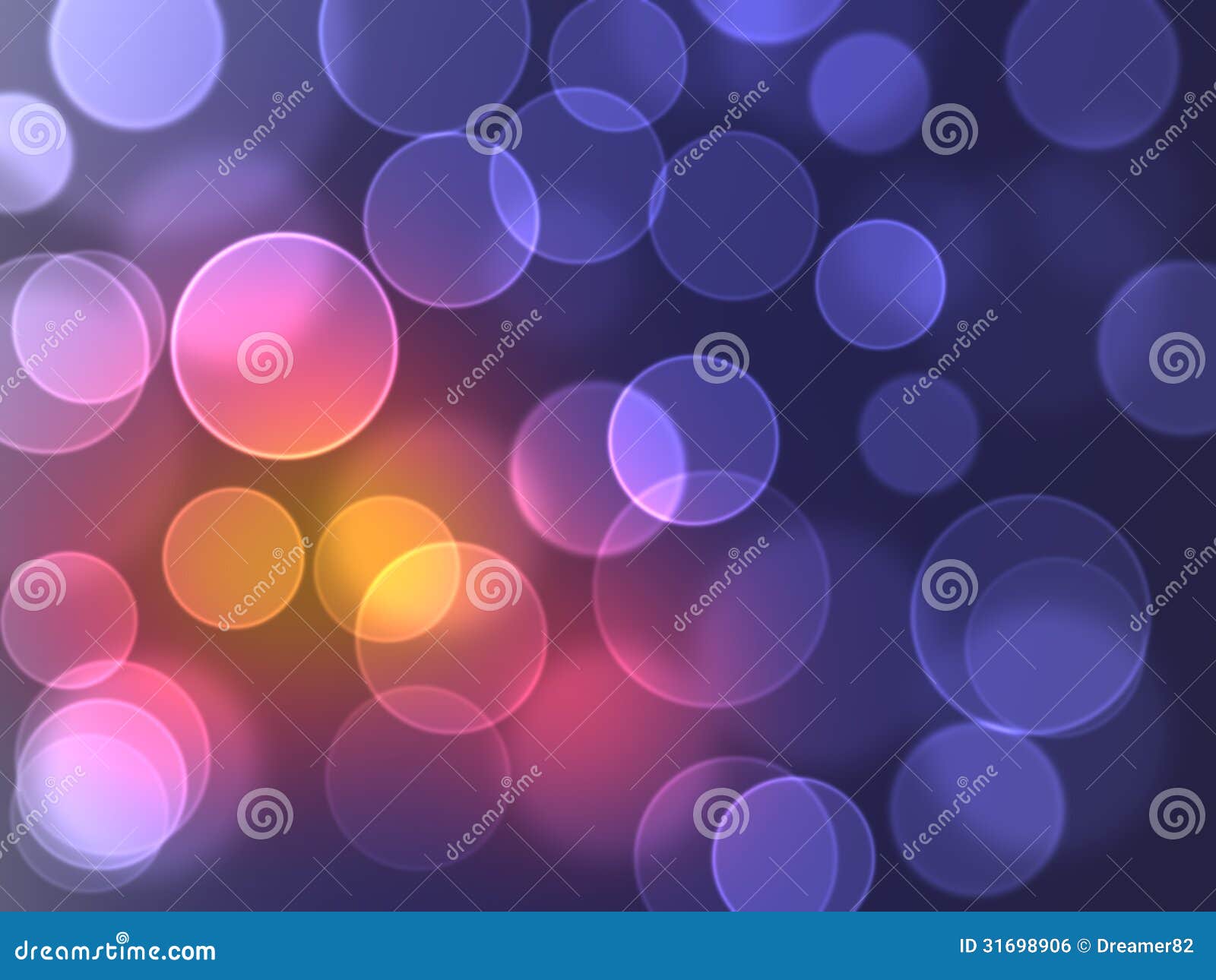 Color Bokeh Against a Dark Background for Use at Graphic Design Stock ...
