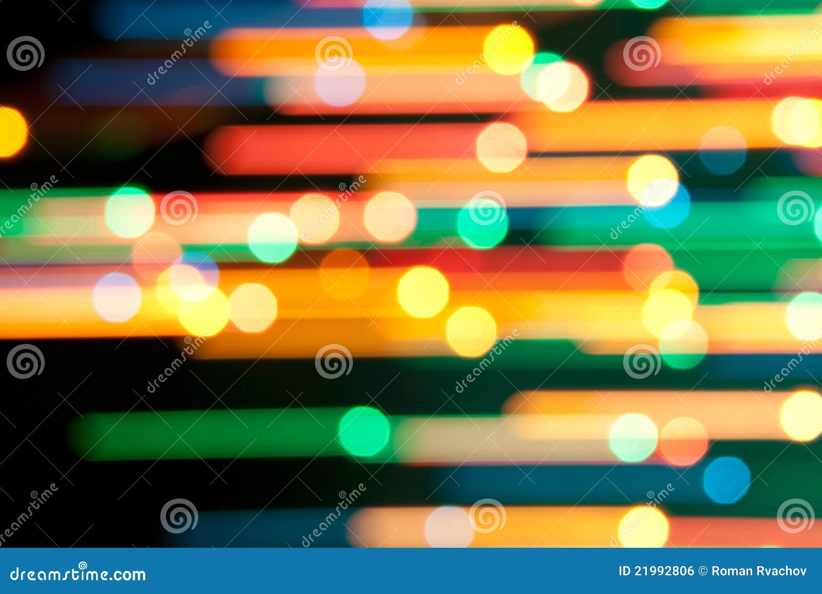 Color Bokeh on a Dark Background. Stock Photo - Image of electric ...