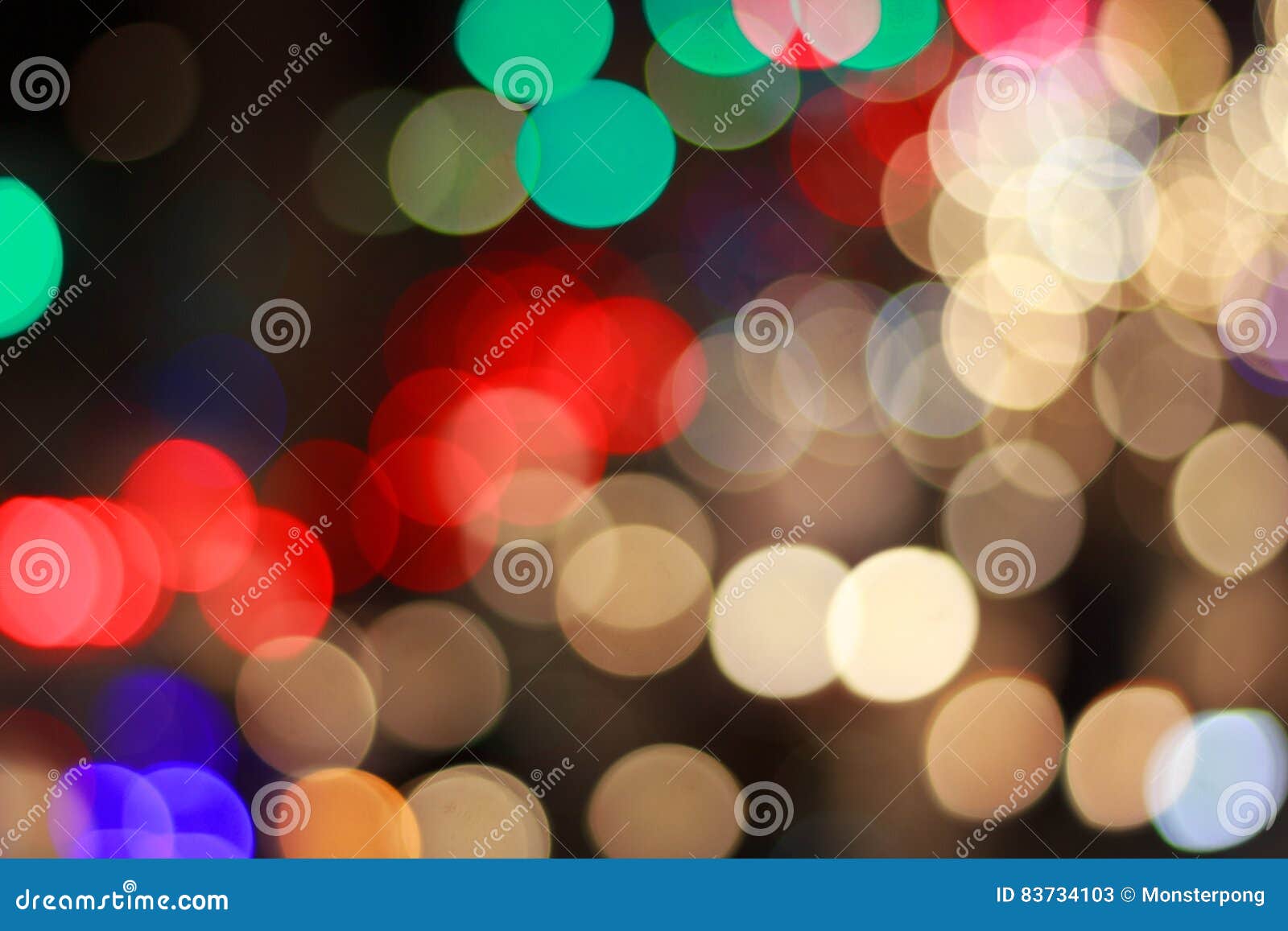 The Color Bokeh Light from Car Stock Image - Image of golden, bangkok ...