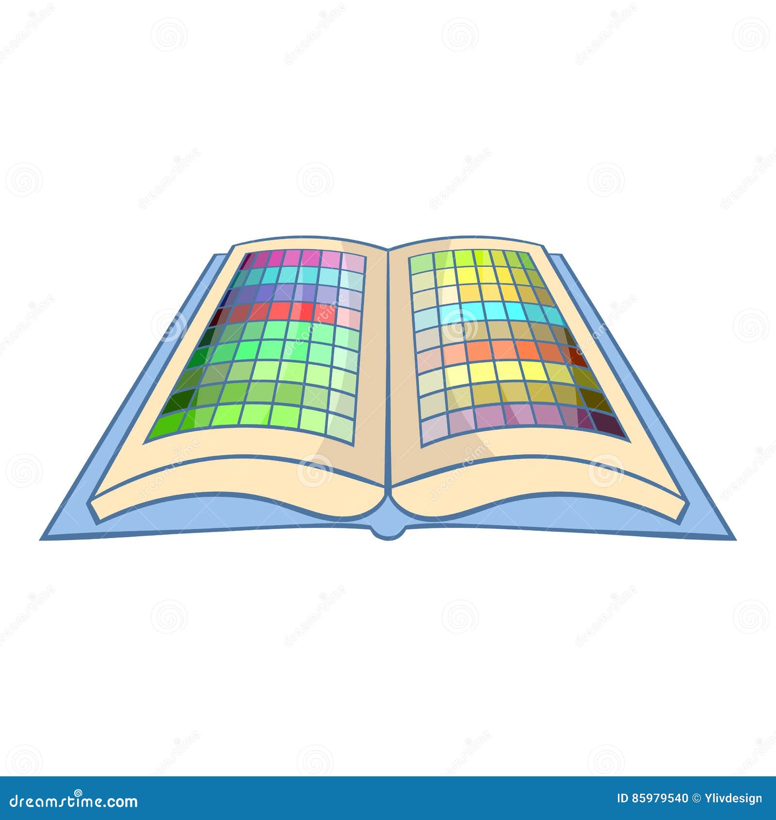 Color Booklet Icon, Cartoon Style Stock Vector - Illustration of ...