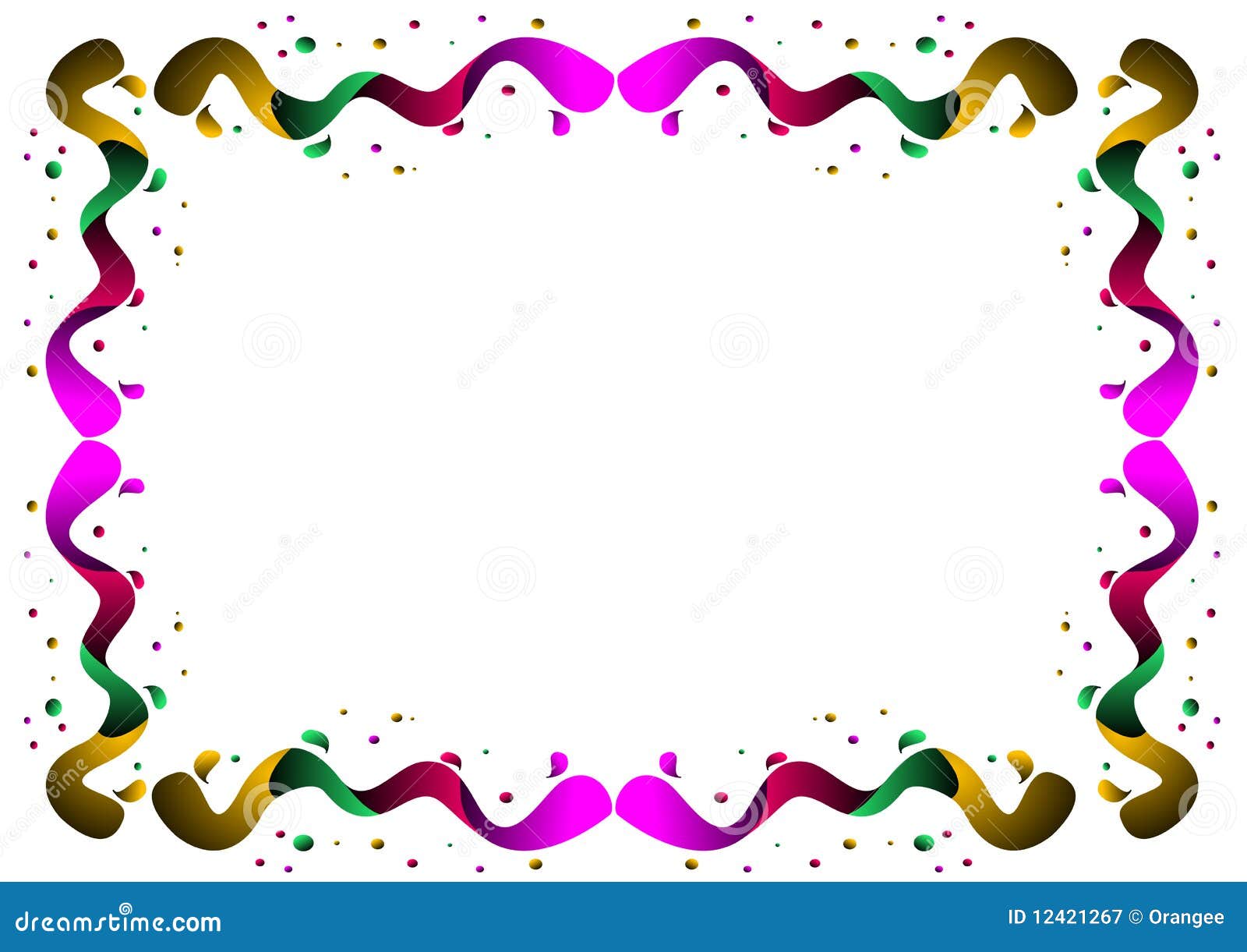 Color border stock vector. Illustration of frame, painting - 12421267