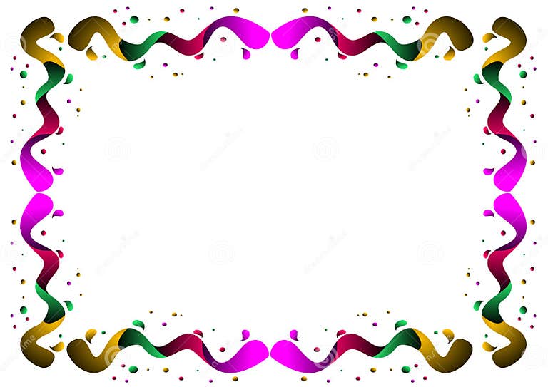 Color border stock vector. Illustration of frame, painting - 12421267