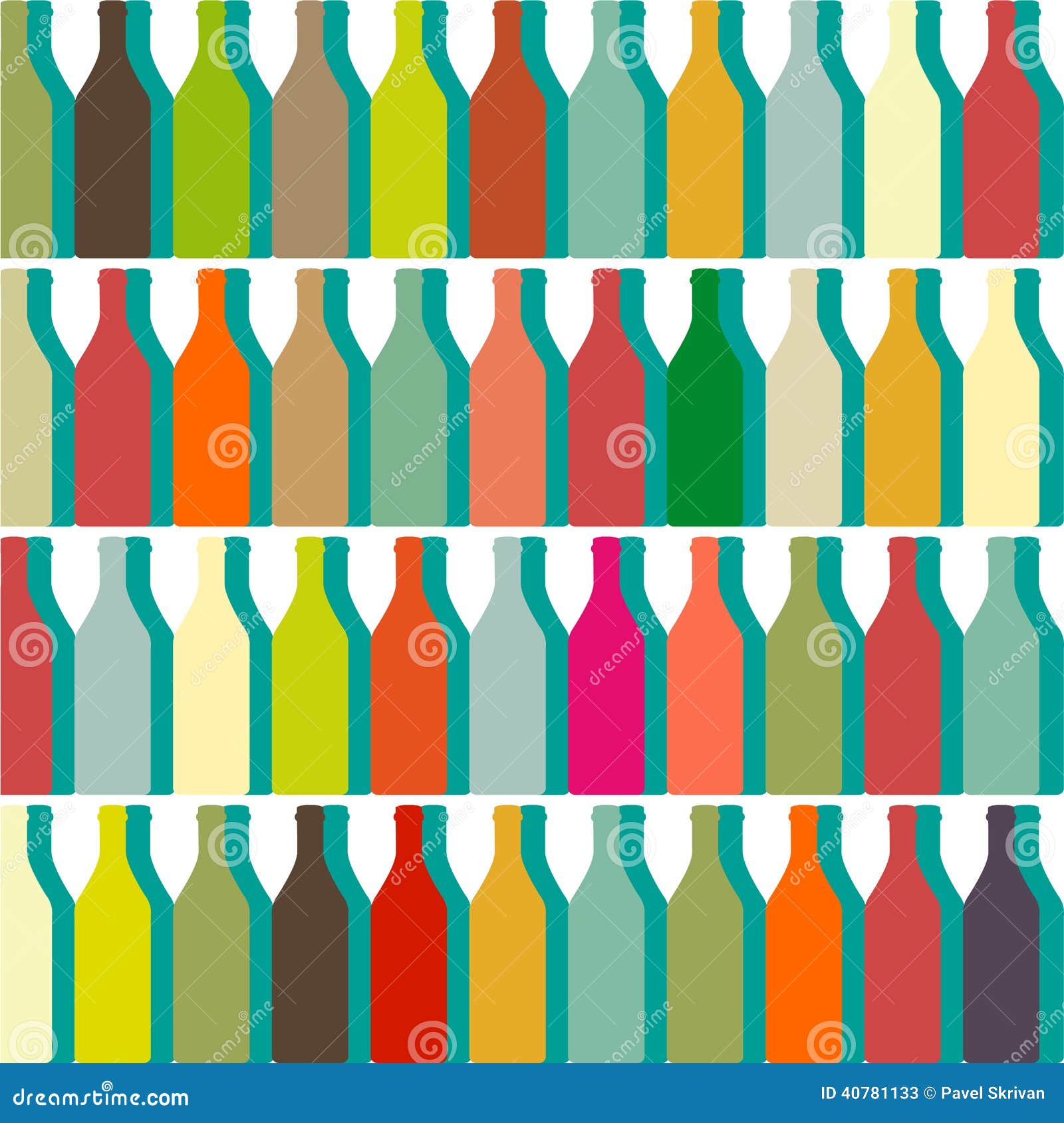 Color bottles stock illustration. Illustration of vodka - 40781133
