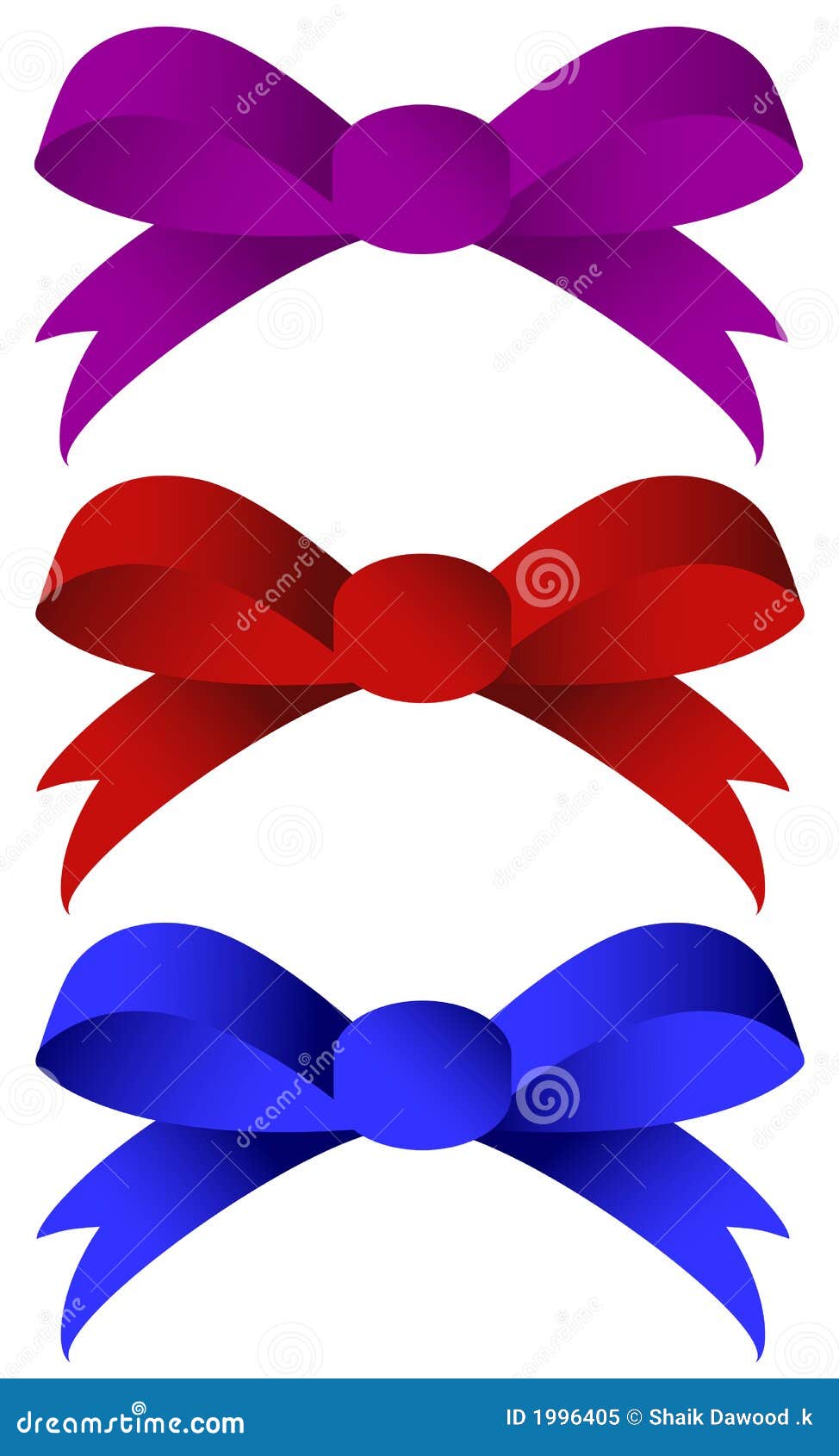 Color bows stock vector. Illustration of copy, moire, birthday - 1996405