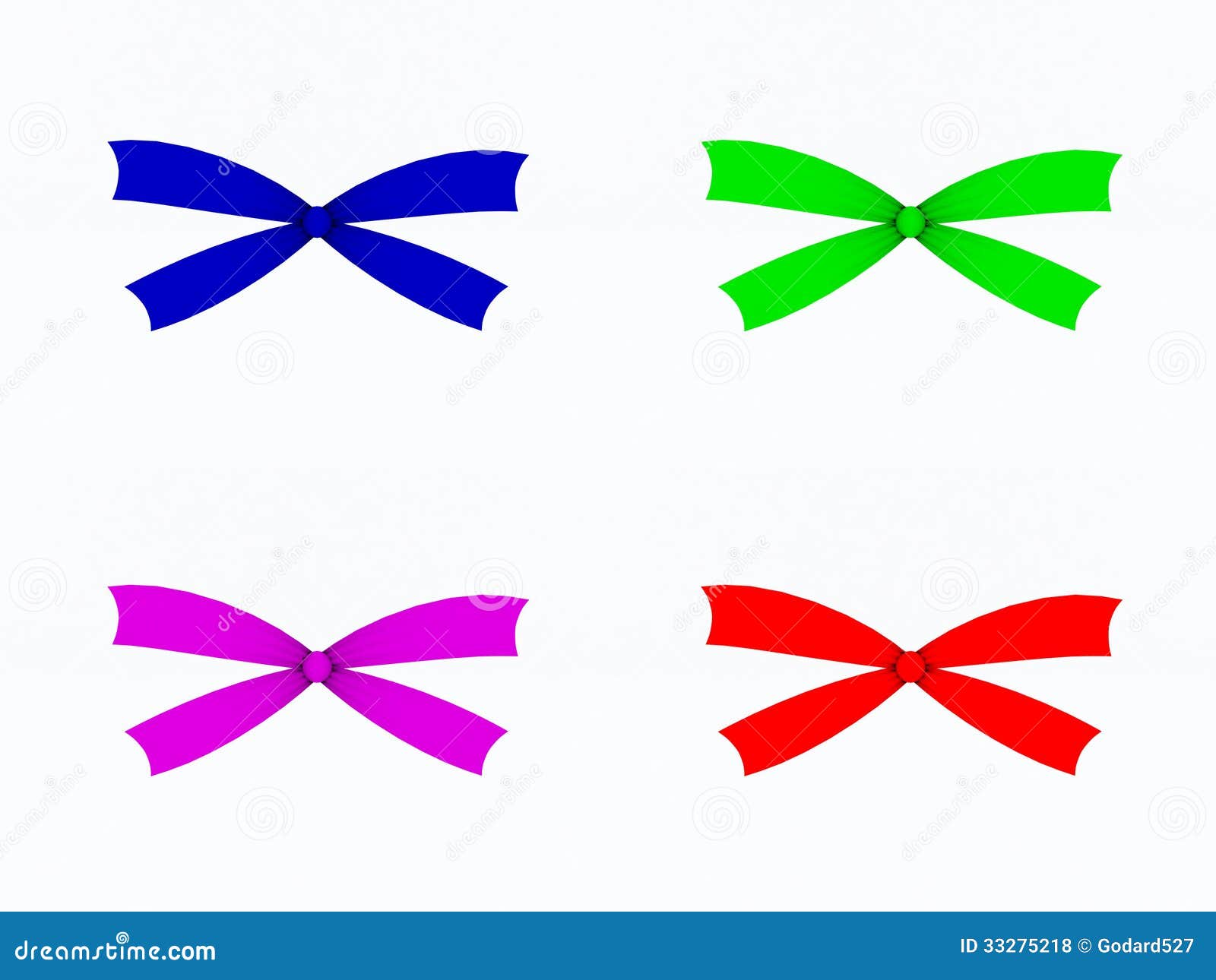 Color bows stock illustration. Illustration of card, goodie - 33275218