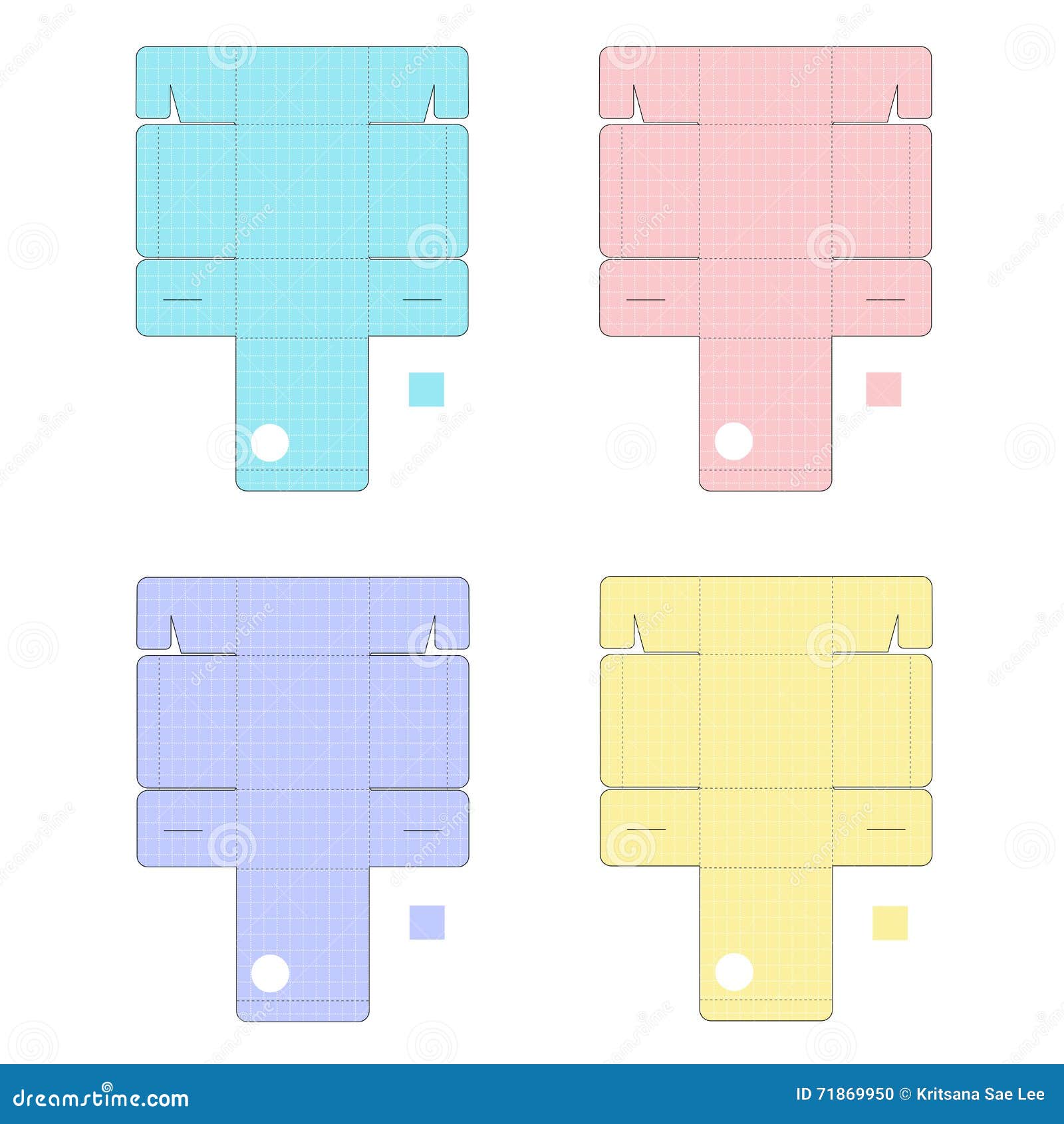 Color box pattern set2 stock vector. Illustration of yellow - 71869950