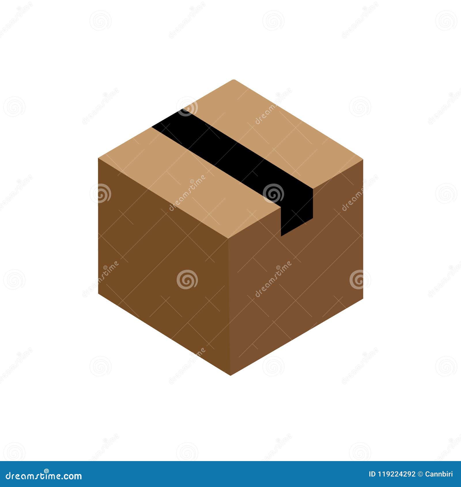 Color Box Simple Flat Design Vector Drawing Draft Stock Vector ...