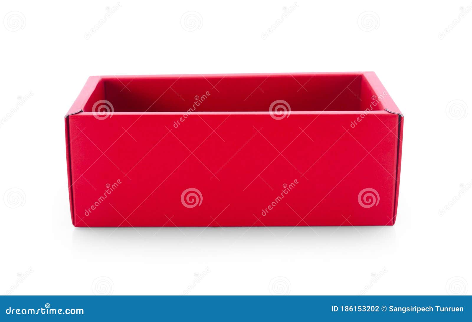 Color Box on White Background Stock Photo - Image of birthday, present ...