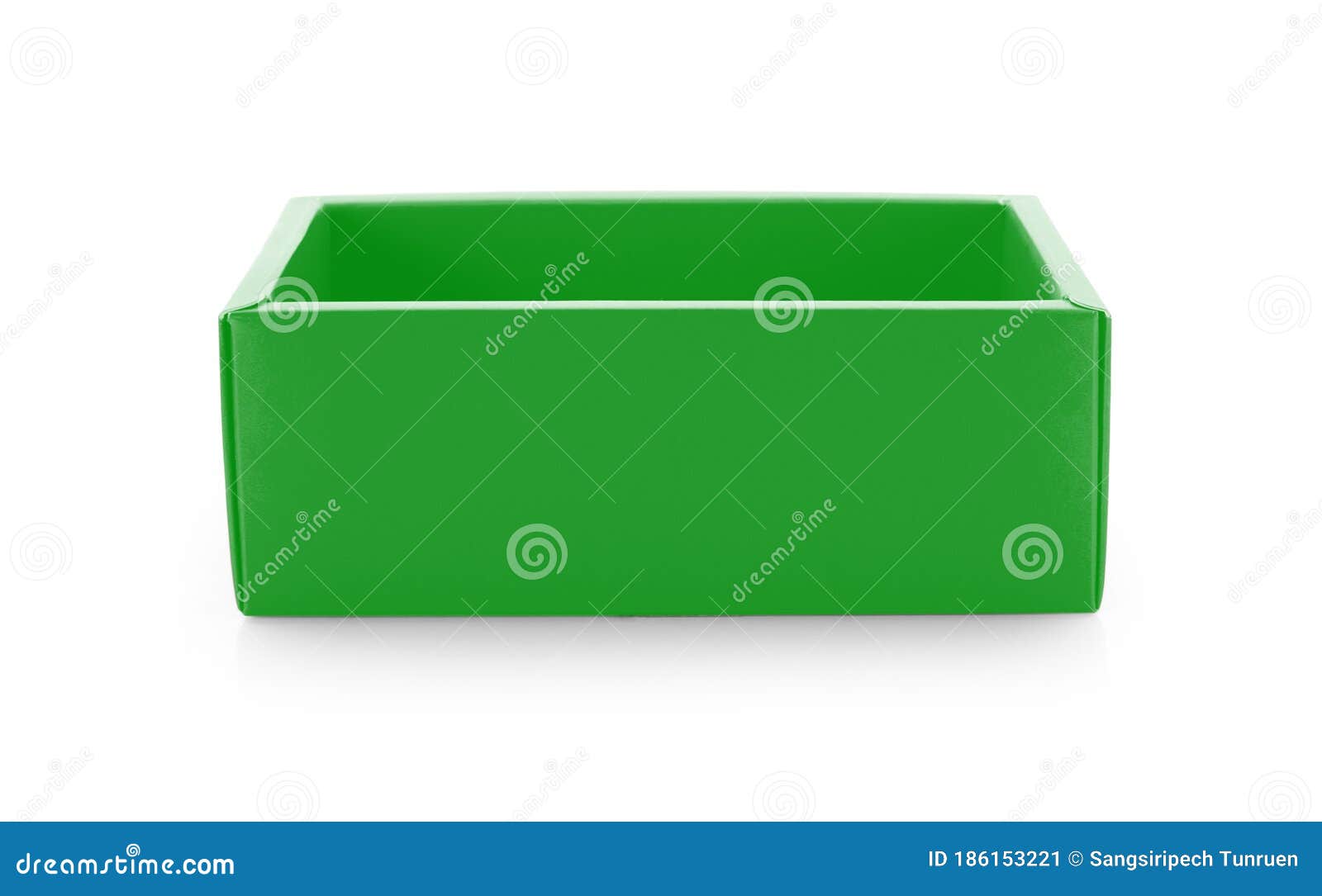 Color Box on White Background Stock Image - Image of package, surprise ...