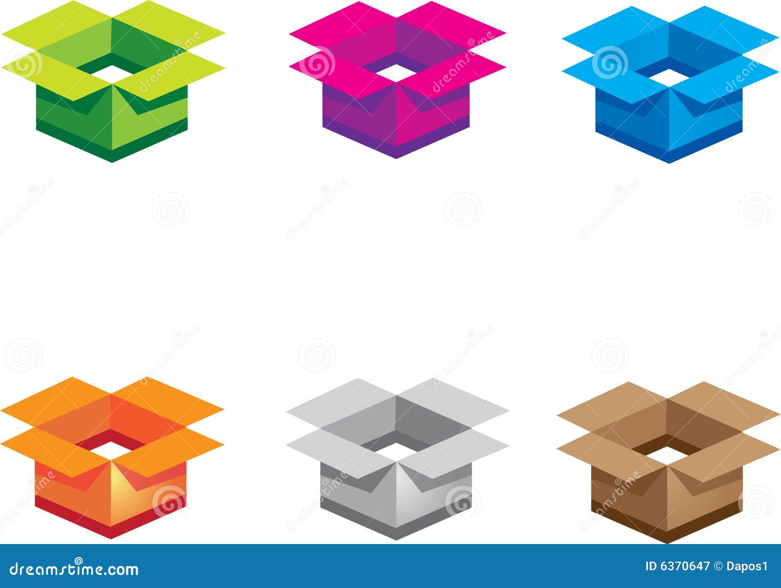 Color Boxes Gifs With Ribbons Hangins Royalty-Free Stock Photography ...