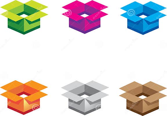 Color boxes stock vector. Illustration of grey, boxes - 6370647